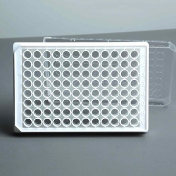 96 Well White Plate With Clear Bottom